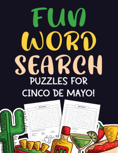 Fun Word Search Puzzles For Cinco De Mayo!: Learning Mexican Culture ...