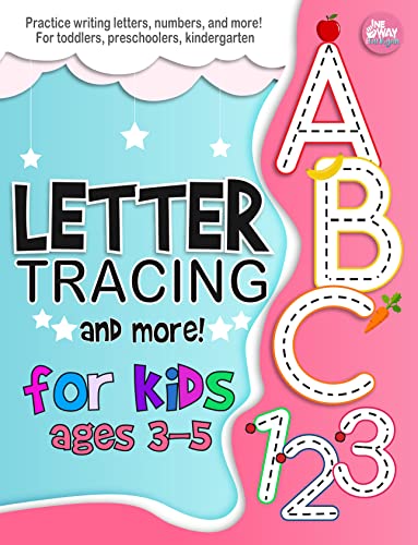 Letter Tracing for Kids Ages 3-5: Practice writing letters, numbers ...
