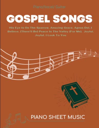 Piano Sheet Music Gospel Songs: 20 Songs For Piano, Vocal, Guitar by ...