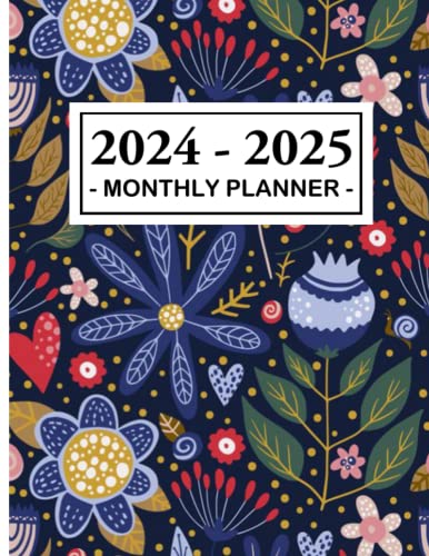 2024-2025 Monthly Planner: Two Year Schedule Organizer January 2024 ...