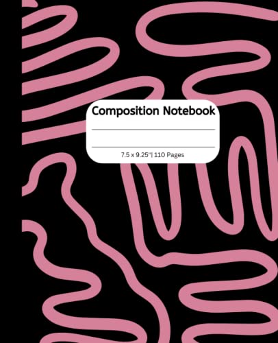 Composition notebook wide ruled for kids, teens and adults: Standard ...