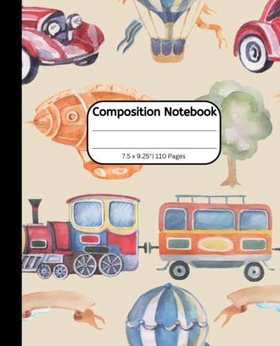 Composition notebook wide ruled for kids, teens and adults: Standard ...