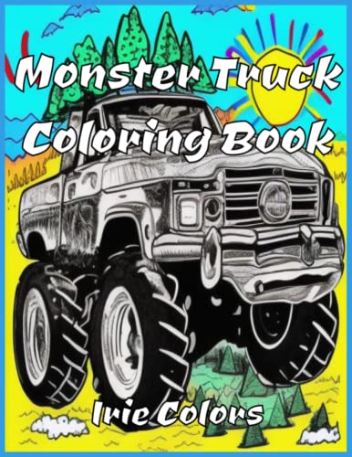 Kids Monster Truck Coloring Book: Awesome Collection of Monster Trucks ...