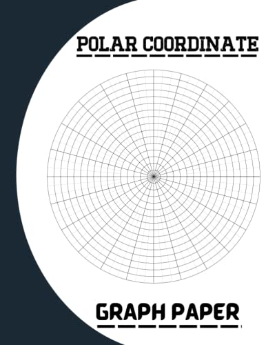 POLAR Coordinate Graph Paper: Circular Grid MANDALA Drawing Sketchbook 5 10 Degree Segments ...