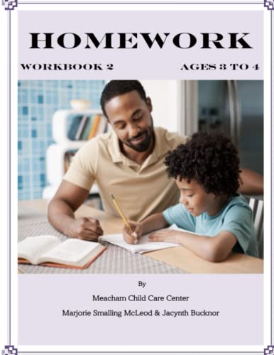 Pre-K 1 Homework Book 2 Ages 3 to 4 by Meacham Child Care Center ...