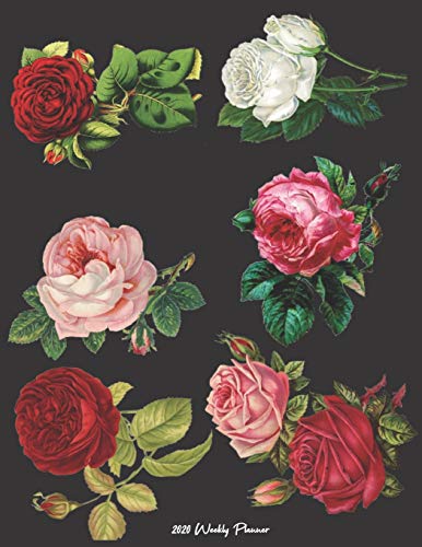 2020 Weekly Planner: A 52-Week Calendar - Roses by 8333 Publishing ...