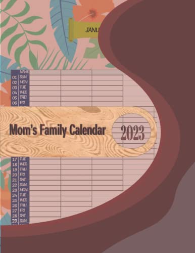 2023 Mom's Family Calendar: Women Home Planner -12 months Planning ...