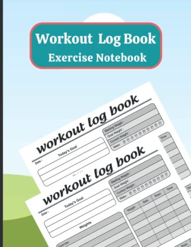 Workout Log Book Exercise Notebook: Weightlifting Personal Training ...
