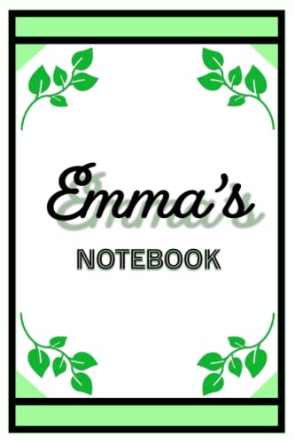 Emma's Notebook: a personalized name notebook for women & girls named ...