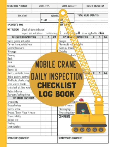 Overhead Crane Inspection Checklist Fill Online