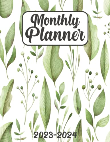 2023-2024 Monthly Planner - Trees Leafs lovers illustrations: Monthly ...