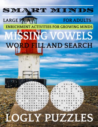 Smart Minds - Missing Vowels Word Search Puzzle Book for Adults and ...