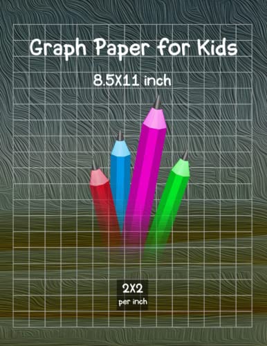Graph Paper for Kids: Graph Paper for Kids Large 1/2 inch Squares by ...