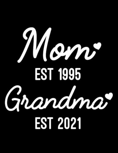 Mom Est 1995 Grandma Est 2021 Mom EST 1995 Grandma EST 2021, Mom ...