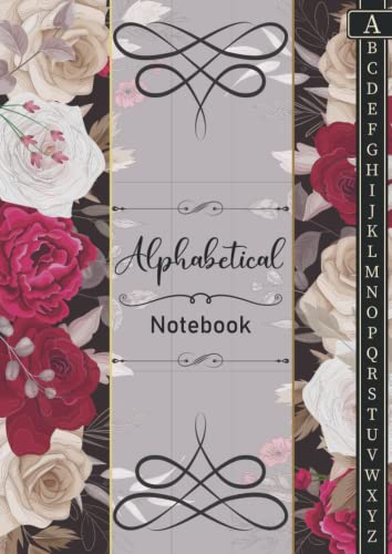 Alphabetical Notebook: 4 pages per letter / A4 Size /105 pages. Large ...