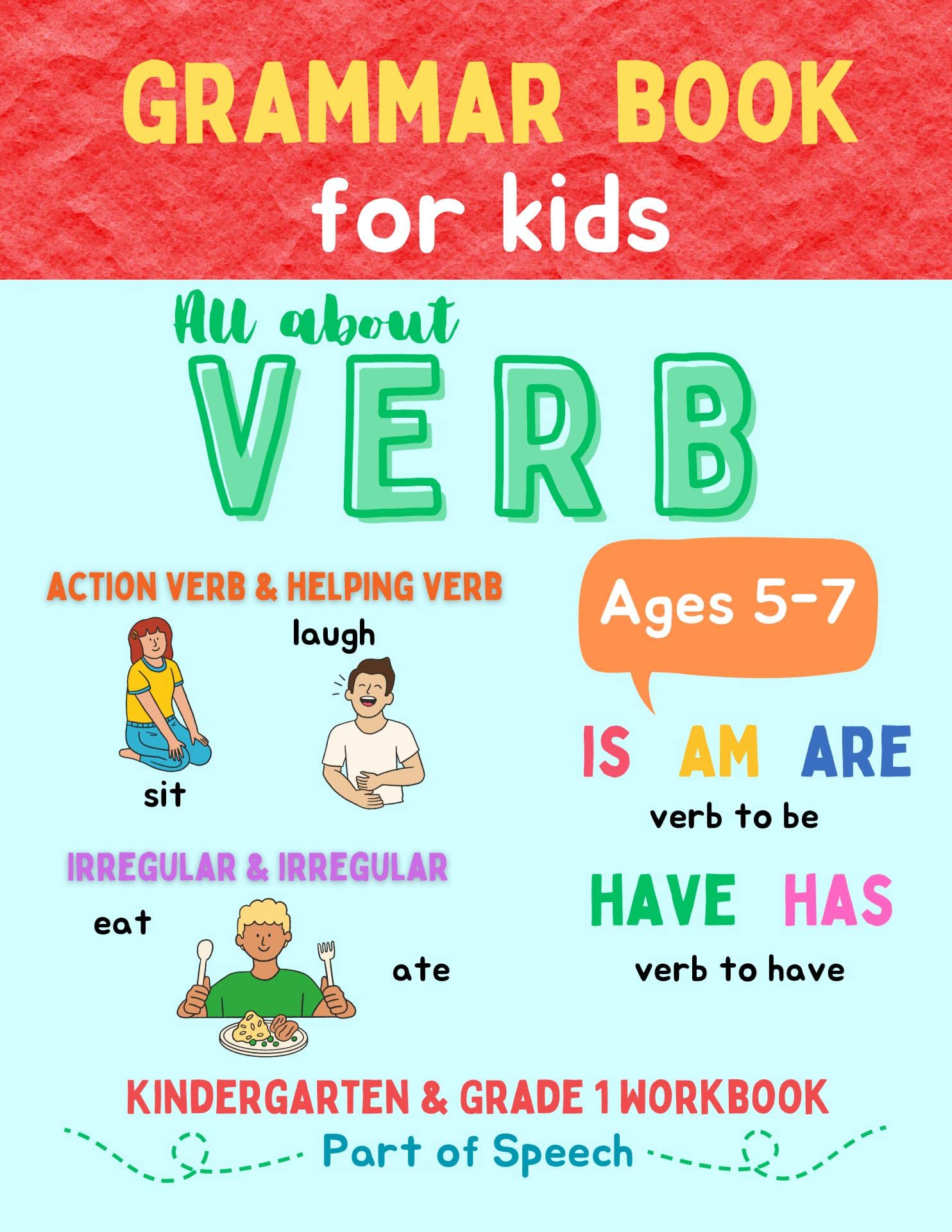 Grammar Book for Kids - All about VERB - Kindergarten & 1st Grade ...