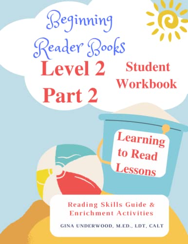 Beginning Reader Books Level 2 Part 2 Student Workbook: Learning to ...