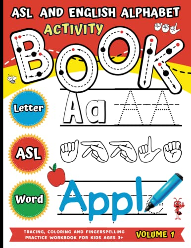 ASL (American Sign Language) and English Alphabet Activity Book ...