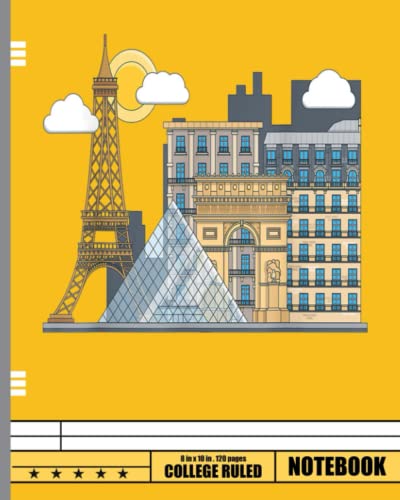 The famous buildings of Paris - the Eiffel Tower - Louvre Notebook ...
