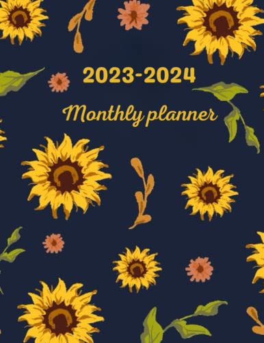 monthly planner 2023-2024 8.5 x 11: 8.5 x 11 Large 2 Year Calendar ...