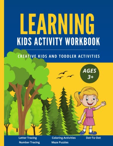 Learning Kids Activity Workbook for Creative Toddlers and Kids Ages 3 ...