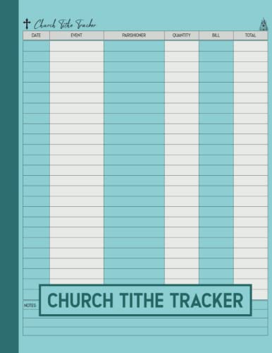 Church Tithe Tracker: Black Financial Record Book for Church | Track ...