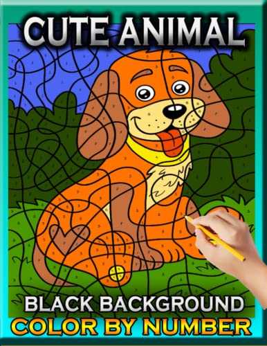 Cute Animal Color By Number: Color By Number Coloring Book For Kids Age ...