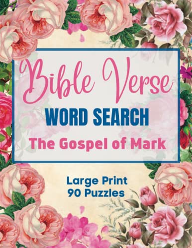Bible Verse Word Search the Gospel of Mark: Large Print. A Great Gift ...