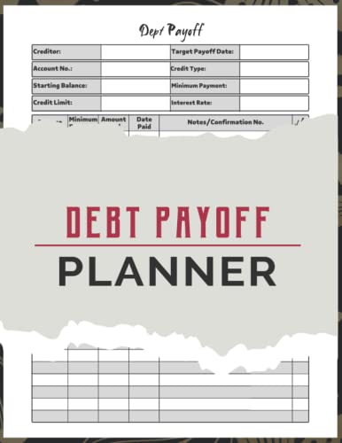 Debt Payoff Planner: Track Your Financial Situation and Improve Money ...