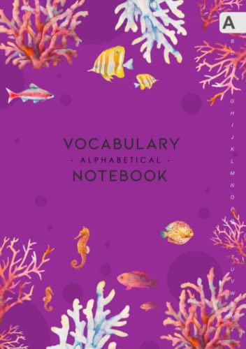 Vocabulary Notebook Alphabetical: B5 Notebook 3 Columns Medium with A-Z ...