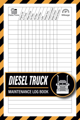 Diesel Truck Maintenance Log Book: Stay Organized and Save Time with ...