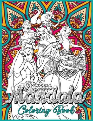 Princess Mandala coloring book: Coloring Books for Mandala Fans by ...