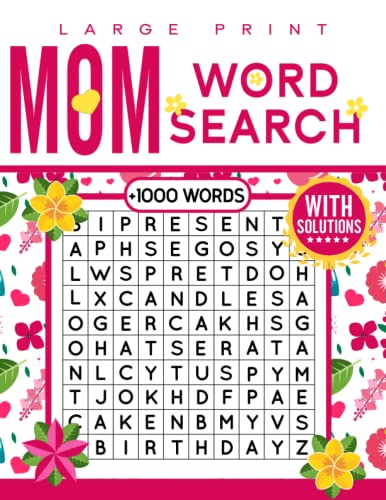 Mom Word Search: A Fun Activity for Moms to Enjoy with Their Kids by ...