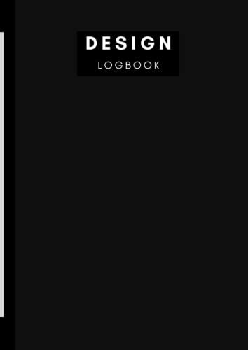 A4 Design Logbook 100 pages graph paper Montego Black: Metric 5mm ...