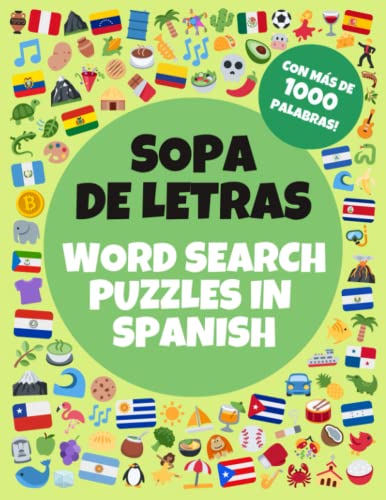 Entertaining Spanish word search puzzle book with over 1000 words: Sopa ...