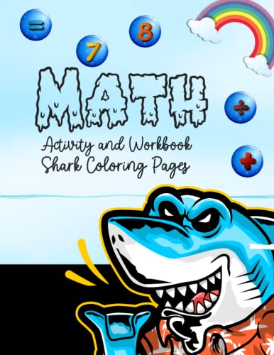 Math Activity and Workbook Shark Coloring Pages: Letter And Number ...