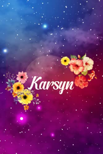 Karsyn Lined Writing Notebook (6'x9'): Notebook with Personalized Name ...