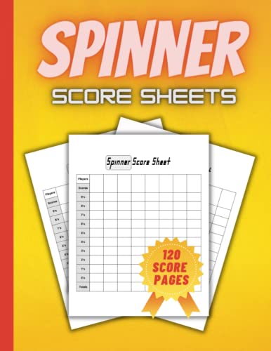 Spinner Score Sheets: 120 Spinner Score Games for Scorekeeping by JADO ...
