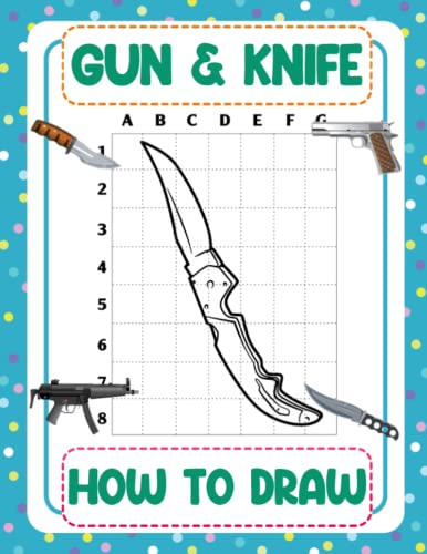 How To Draw Gun & Knife: Easy Guides With Step-By-Step To Draw Weapon ...