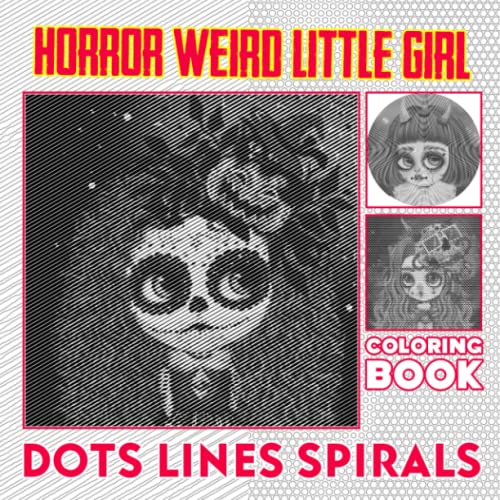 Little Witches Dots Lines Spirals Coloring Book: Kawaii Chibi Witches ...