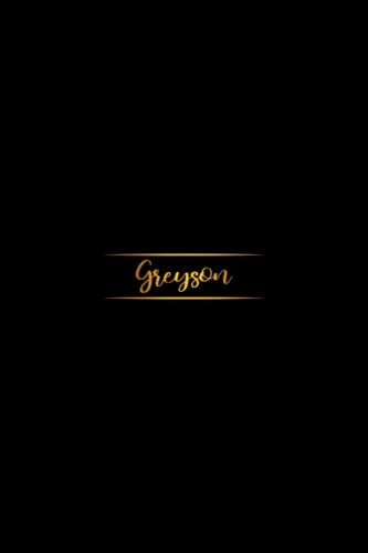 Greyson: Personalized Journal Notebook with Name for Kids, Boys, Men ...