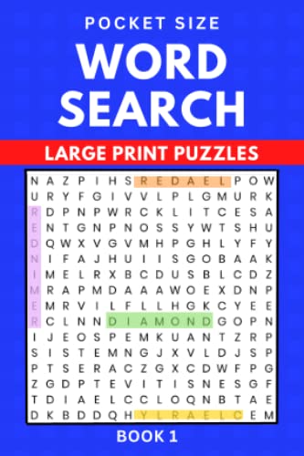 Pocket Size Word Search Book: Large Print Puzzles Book 1 by S R N ...
