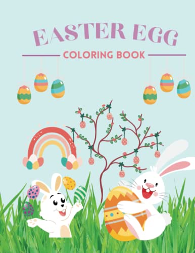 EASTER EGG COLORING BOOK: Amazing Relaxing Coloring Book | Coloring ...