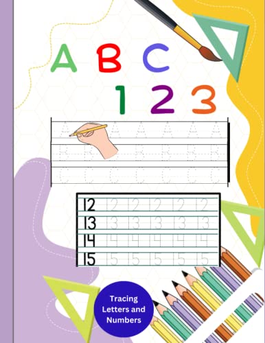 ABC, 123 Tracing Letters and Numbers: English Alphabet (upper and lower ...
