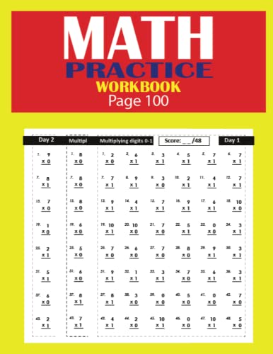 Math Practice Workbook: Review and solve your Mathematical problem by ...
