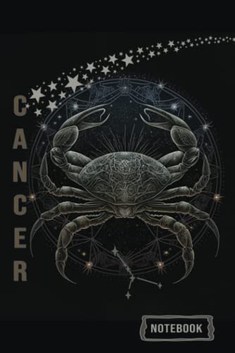 Cancer Notebook: Blank Lined Wide Rule Journal Diary Zodiac Horoscope ...