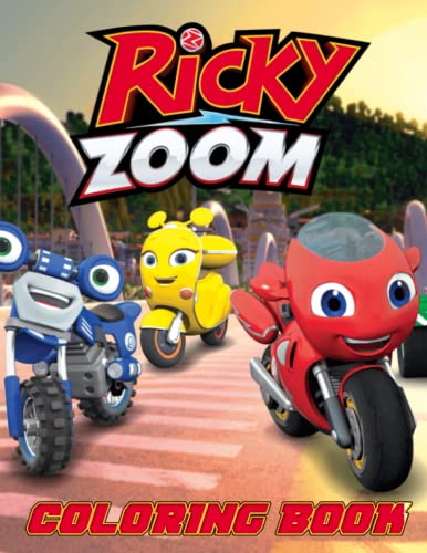 Ricky Zoom Coloring Book: Interesting coloring book suitable for all ...