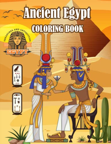 Ancient Egypt Coloring Book: Beautiful Egyptian Coloring Pages of ...