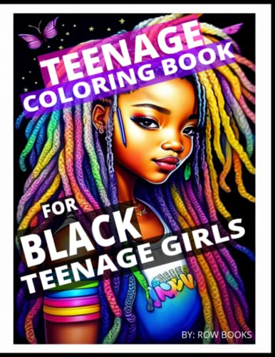 Teenage Coloring Book For Black Teenage Girls:: Detailed Drawings for ...