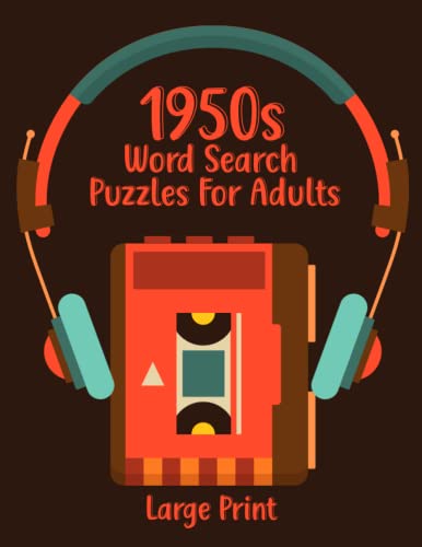 1950s Word Search Puzzles For Adults Large Print: Put your vocabulary ...